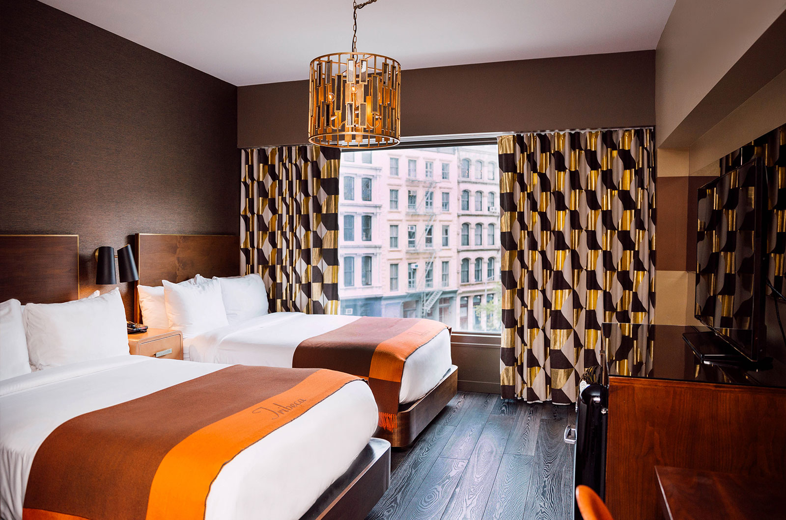 Deluxe Double Deluxe Double 2 Bed Hotel Room The Roxy Hotel Deluxe Double Deluxe Double 2 Bed Hotel Room The Roxy Hotel